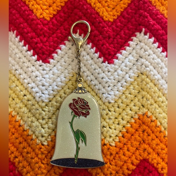 Disney | Accessories | Disney Beauty The Beast Keychain | Poshmark